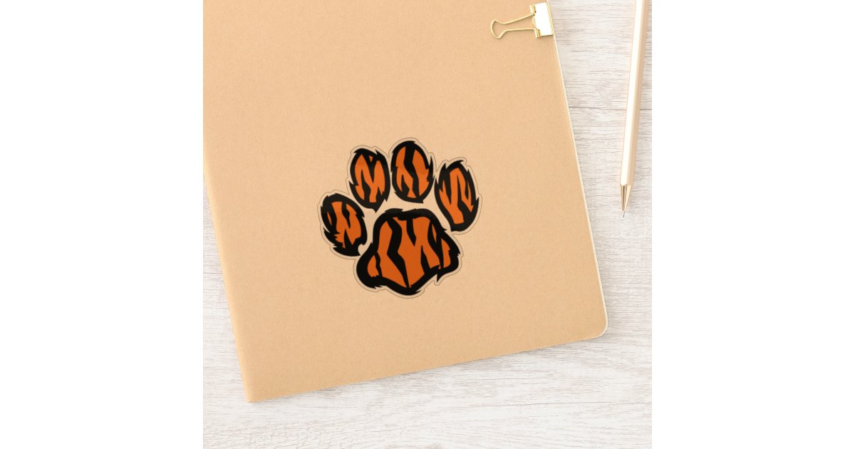 Tiger Paw Sticker | Zazzle