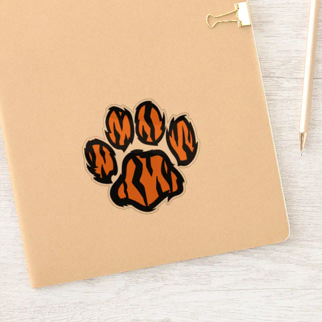 Tiger Paw Sticker | Zazzle