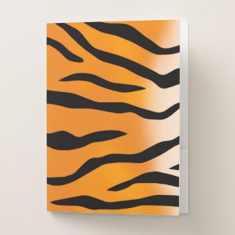 Tiger Pocket Folder | Zazzle