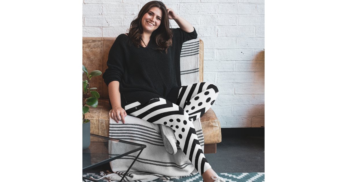 Tiger Polka Art Leggings | Zazzle