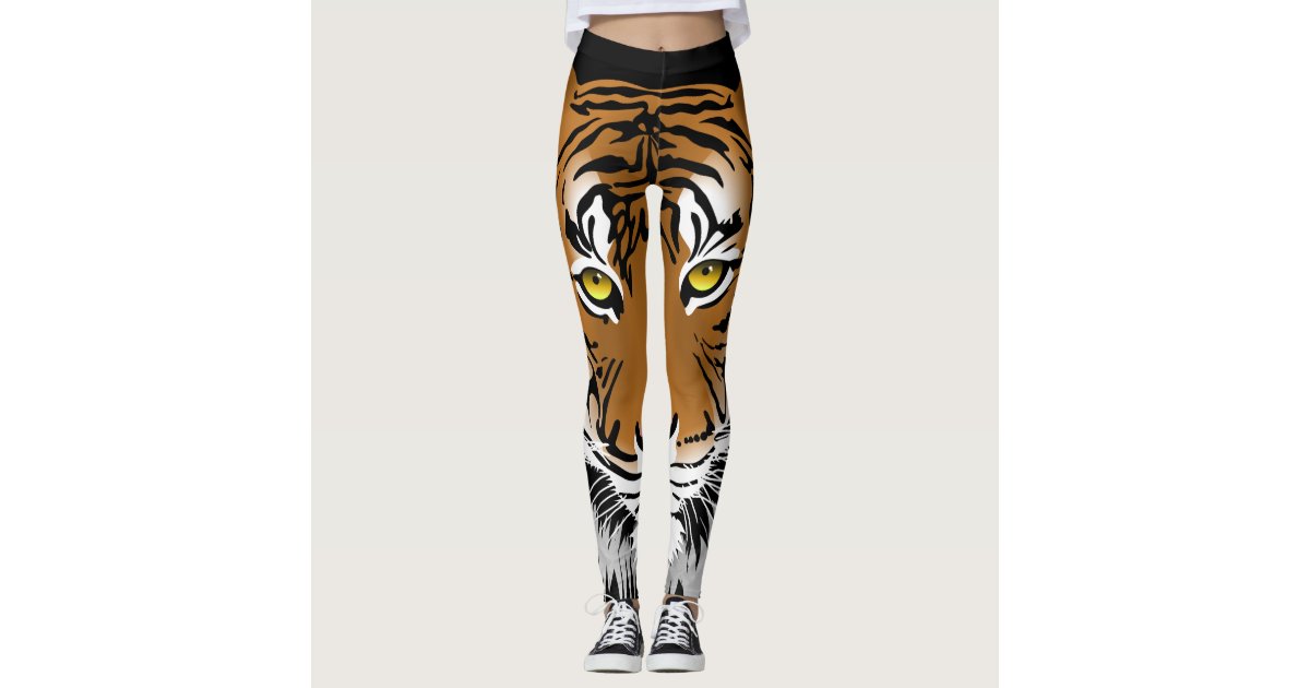 Tiger Print Leggings | Zazzle