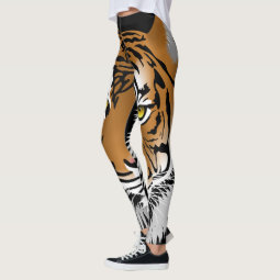 Tiger Print Leggings | Zazzle