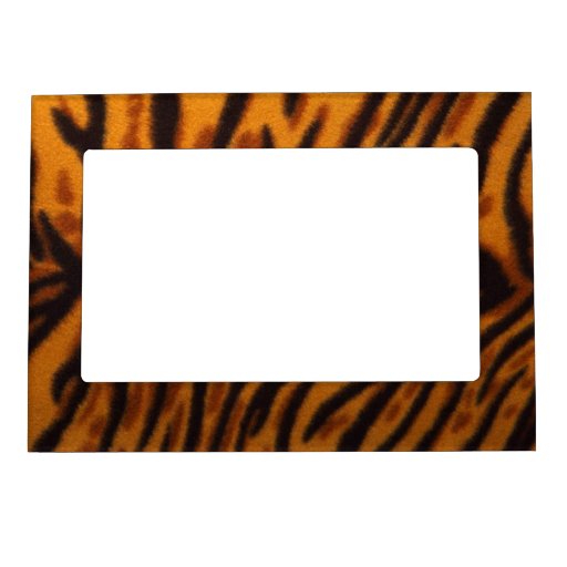 Tiger Print Magnetic Frame | Zazzle