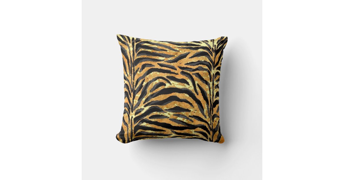TIGER PRINT Pillow | Zazzle