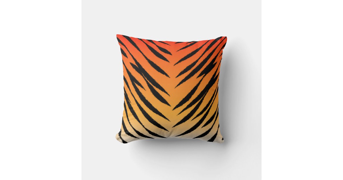 Tiger Print Throw Pillow | Zazzle