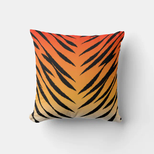 Tiger Print Throw Pillow | Zazzle