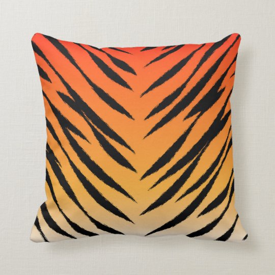Tiger Print Throw Pillow | Zazzle.com