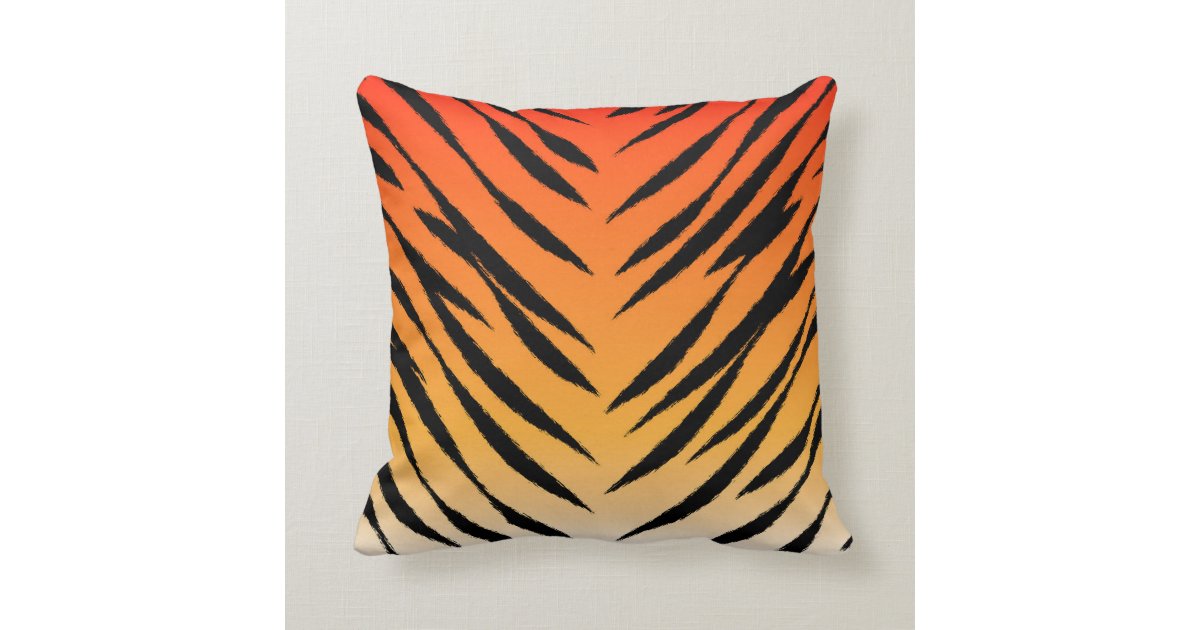 Tiger Print Throw Pillow | Zazzle.com