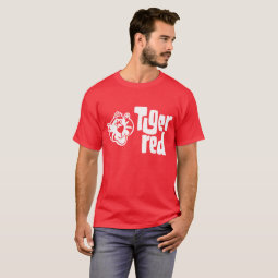 Tiger Red T-Shirt | Zazzle