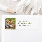 Tiger Return Labels | Zazzle