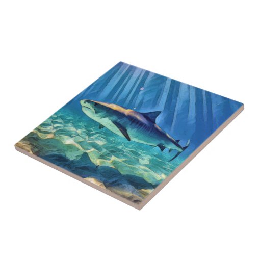 Tiger Shark Ceramic Tile | Zazzle