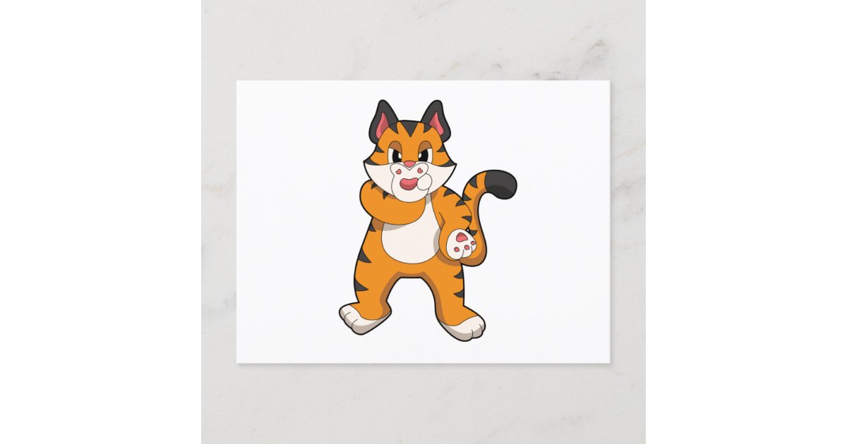 Tiger silent postcard | Zazzle