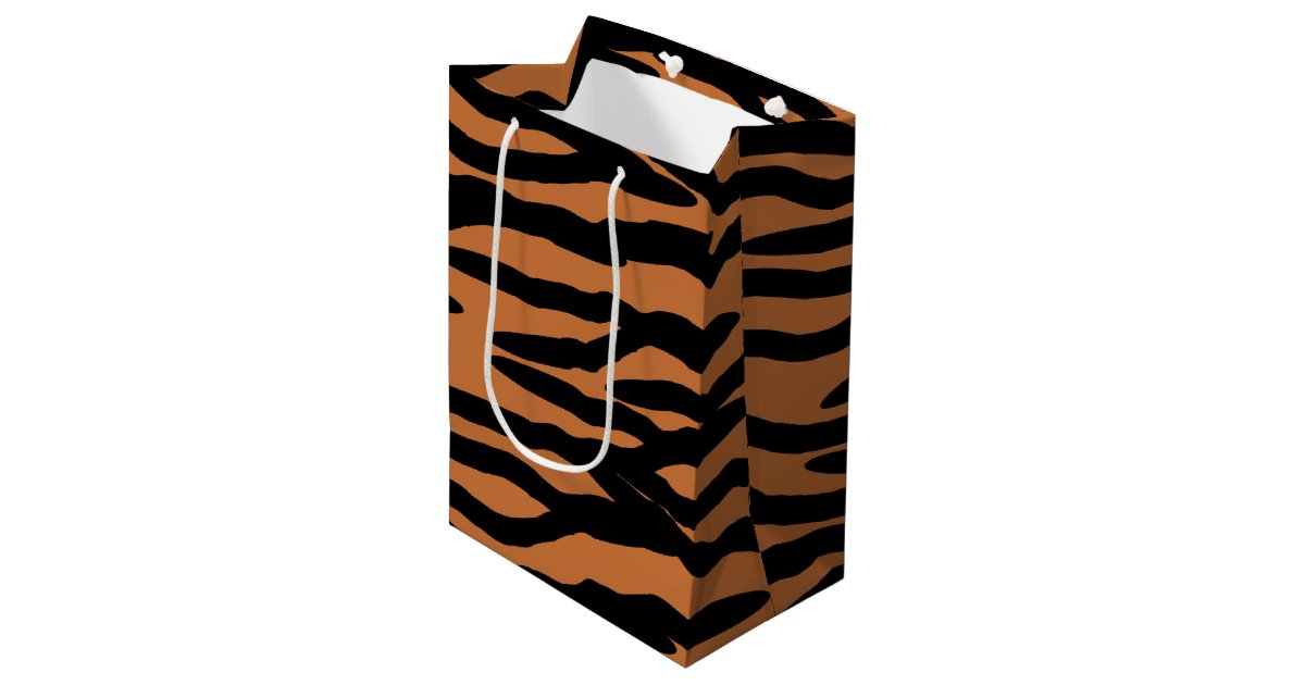Tiger Skin Pattern Medium Gift Bag | Zazzle