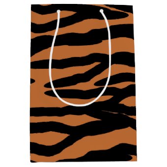 Tiger Skin Pattern Medium Gift Bag | Zazzle