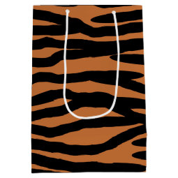 Tiger Skin Pattern Medium Gift Bag | Zazzle