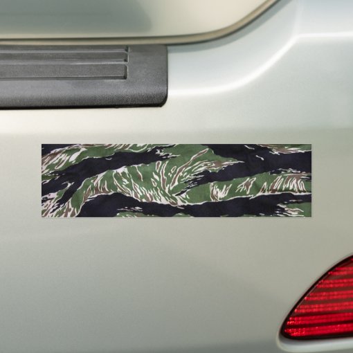 Tiger Stripe Camo Bumper Sticker | Zazzle