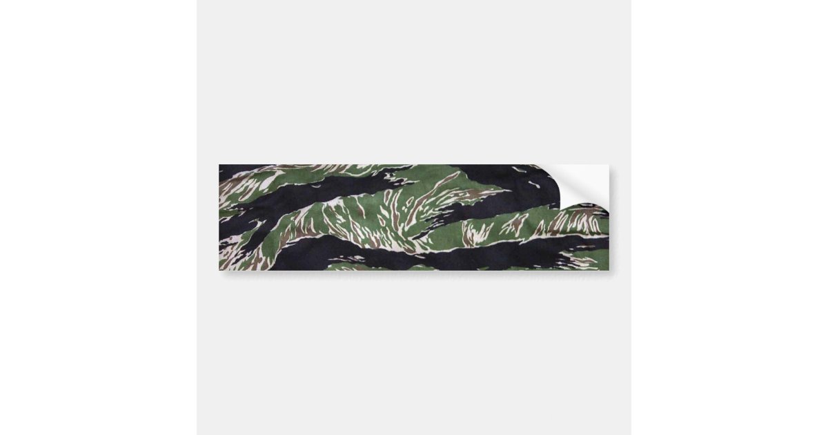 Tiger Stripe Camo Bumper Sticker | Zazzle