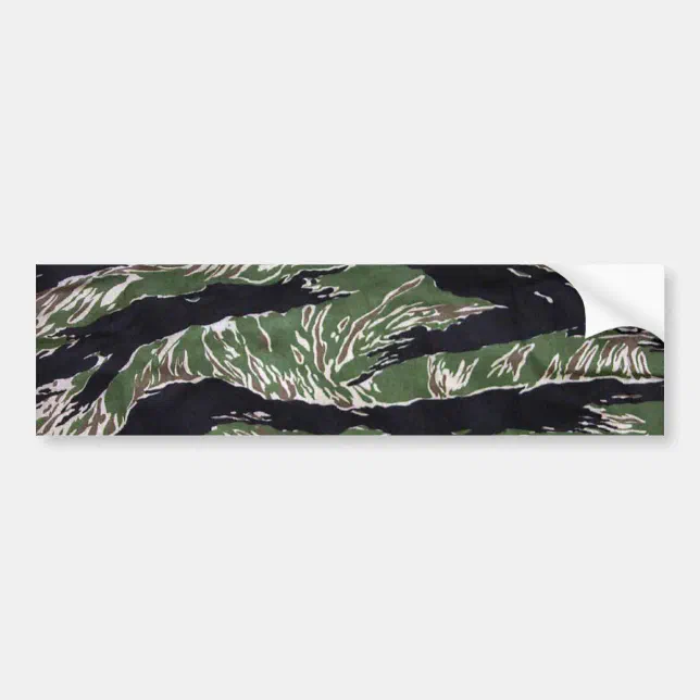 Tiger Stripe Camo Bumper Sticker | Zazzle