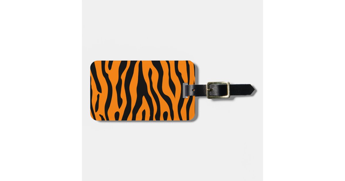 Tiger Striped luggage tag - calling all tigers! | Zazzle