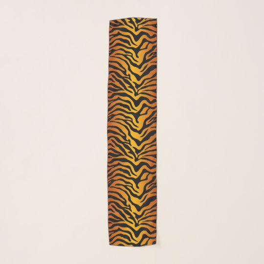 Tiger striped print scarf | Zazzle.com