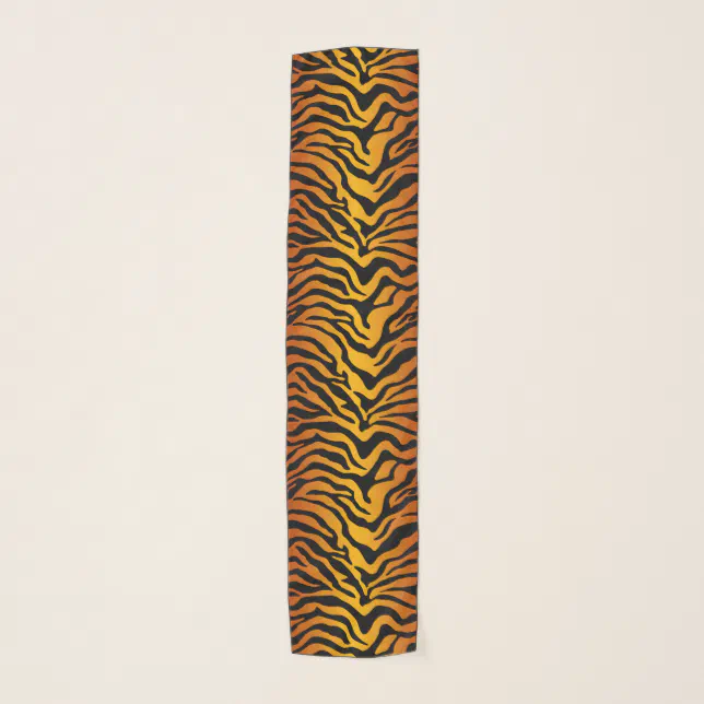 Tiger striped print scarf | Zazzle