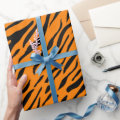 Tiger striped wrapping paper - gifts for tigers! | Zazzle