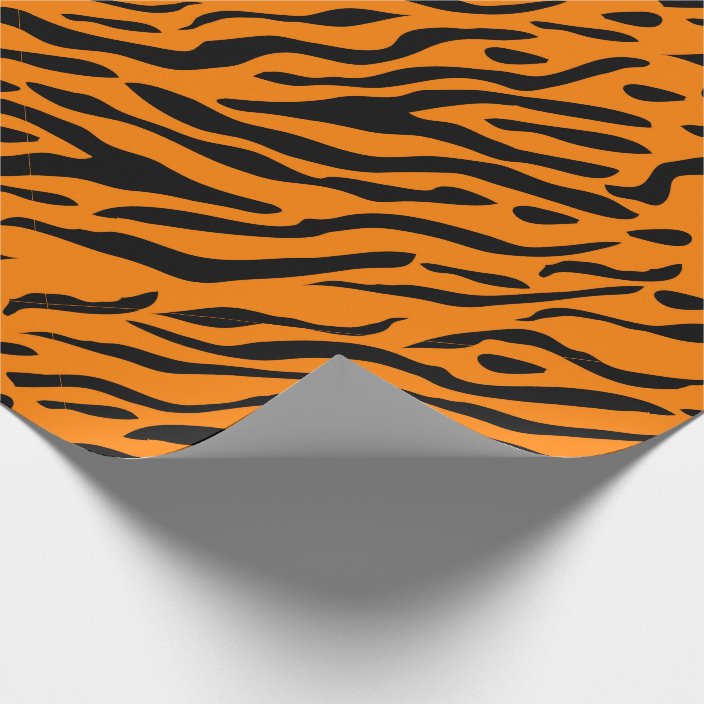 Tiger striped wrapping paper - gifts for tigers! | Zazzle.com