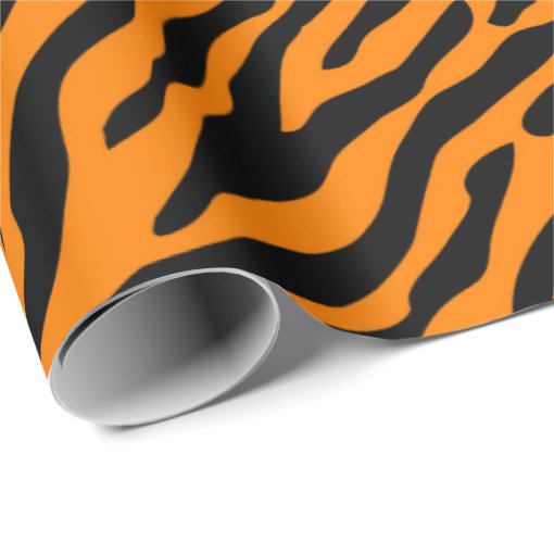 Tiger striped wrapping paper - gifts for tigers! | Zazzle