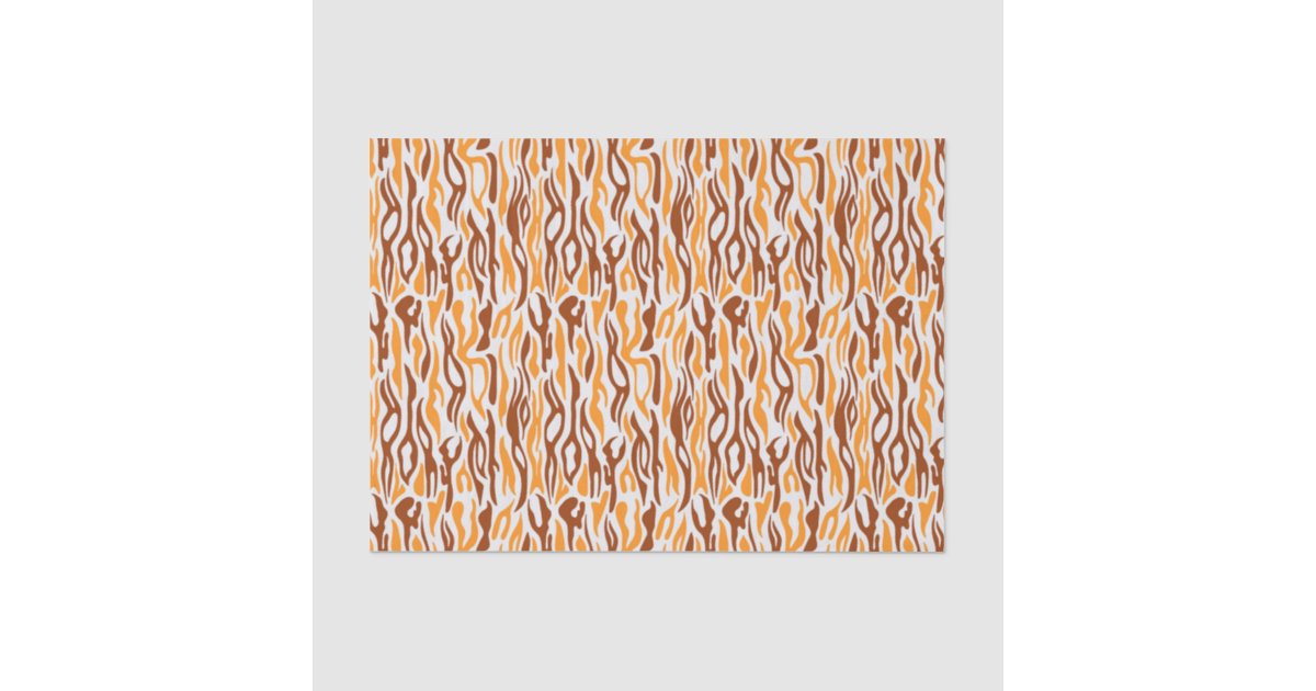 Tiger Stripes Abstract Pattern Tissue Paper | Zazzle