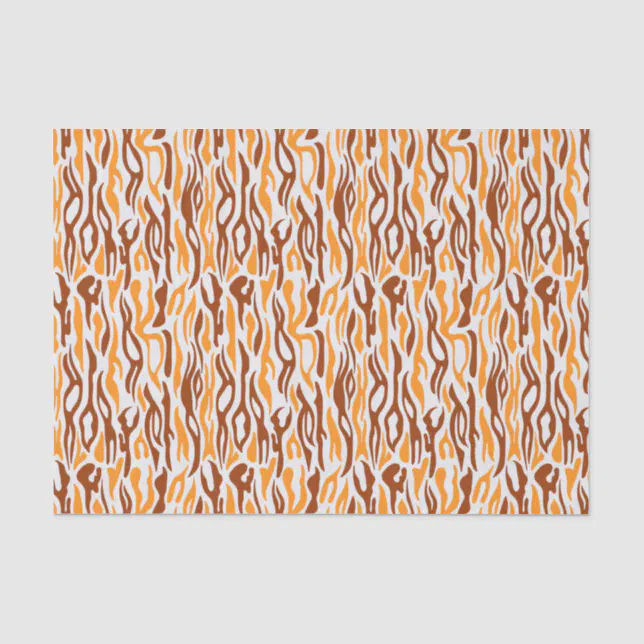 Tiger Stripes Abstract Pattern Tissue Paper | Zazzle