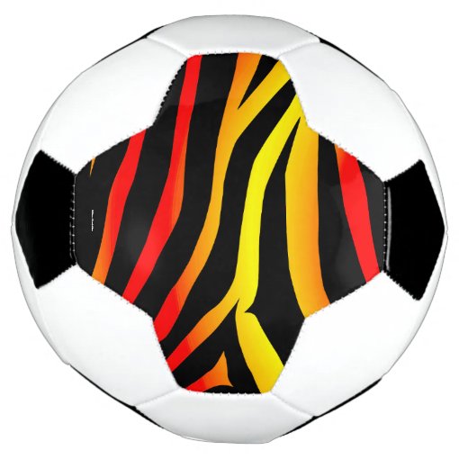 Tiger Stripes Animal Print Pattern Soccer Ball | Zazzle