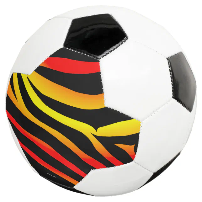 Tiger Stripes Animal Print Pattern Soccer Ball | Zazzle