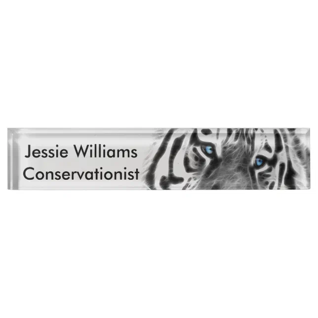 Tiger Stripes Desk Name Plate | Zazzle
