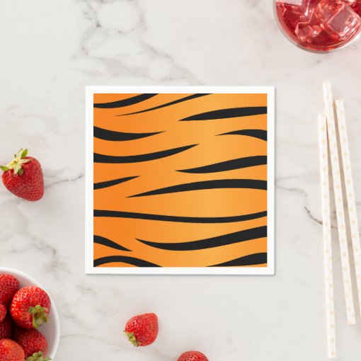 Tiger Stripes Napkins | Zazzle