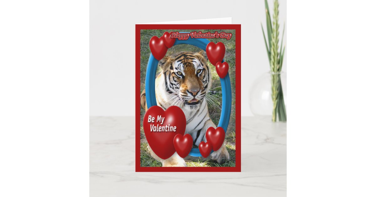Tiger Valentine Cards | Zazzle.com