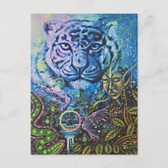 Tiger Vision Postcard | Zazzle