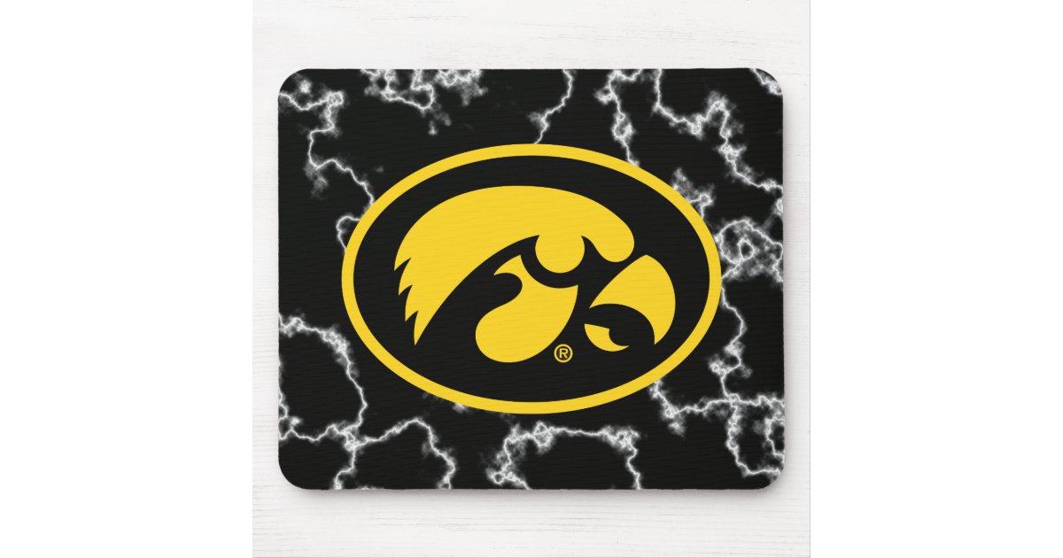 Tigerhawk Logo Black Marble Mouse Pad | Zazzle