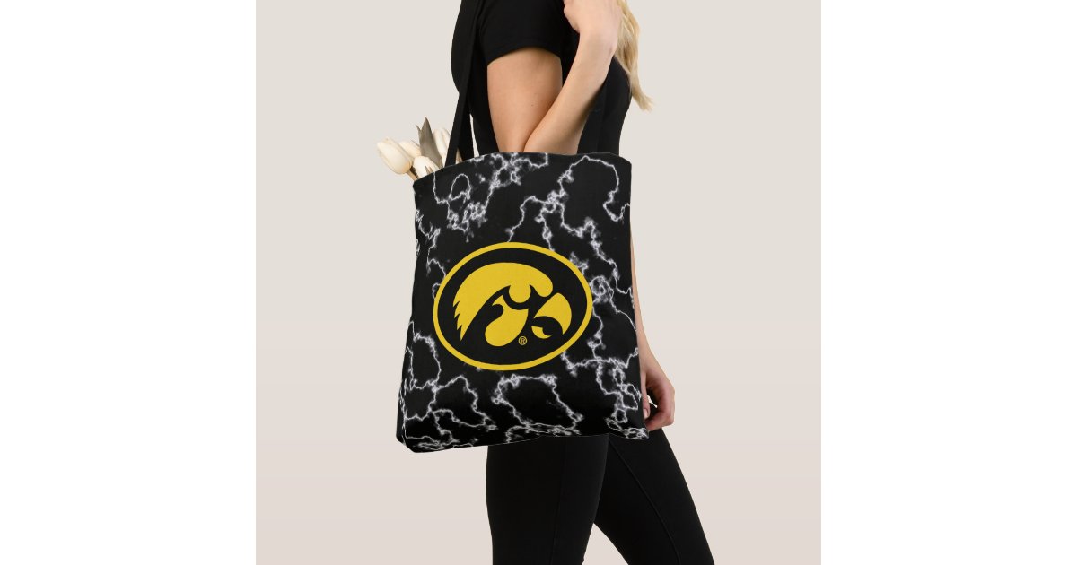 Tigerhawk Logo Black Marble Tote Bag | Zazzle