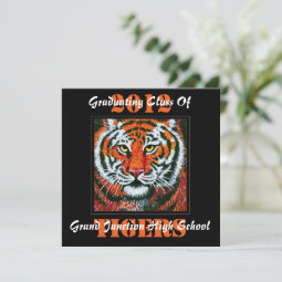 Tigers Graduation Announcement | Zazzle