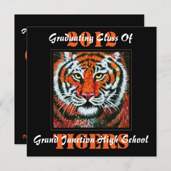 Tigers Graduation Announcement | Zazzle