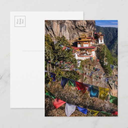 Tiger's Nest Monastery, Bhutan Postcard | Zazzle