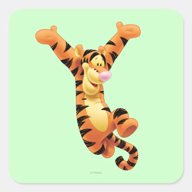 Tigger 7 square sticker | Zazzle