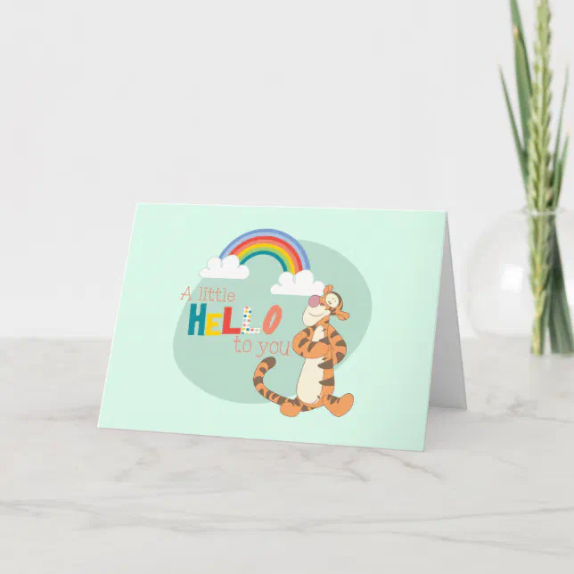 Tigger - A Little Hello To You Card | Zazzle