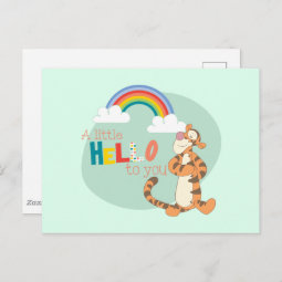 Tigger - A Little Hello To You Postcard | Zazzle