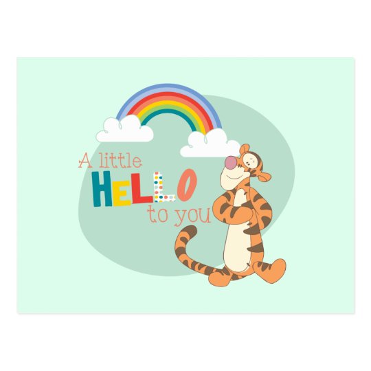 Tigger - A Little Hello To You Postcard | Zazzle.com