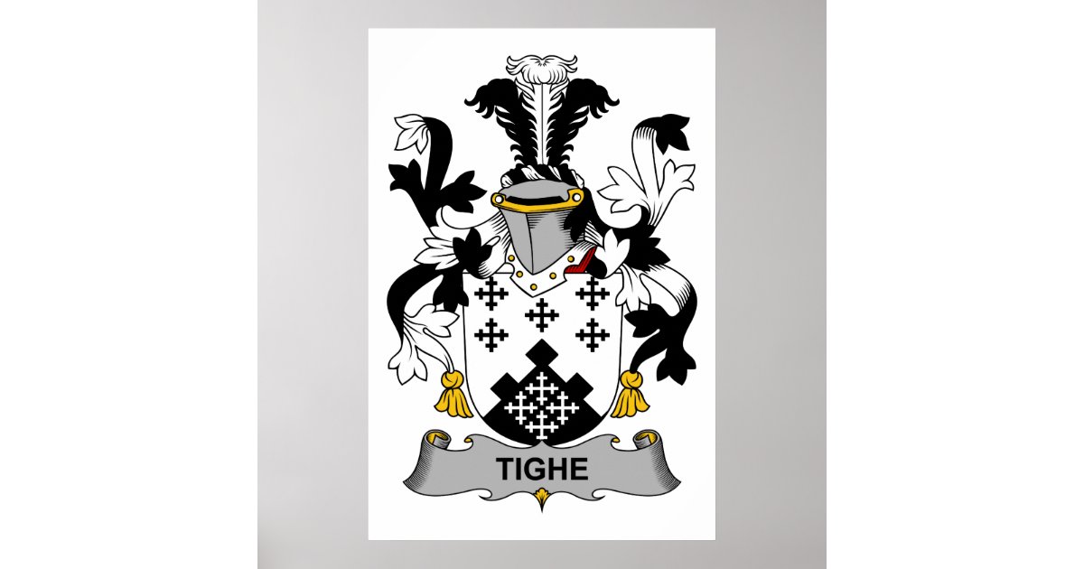Tighe Family Crest Poster | Zazzle