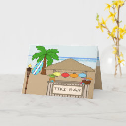 Tiki Bar Greeting Cards | Zazzle