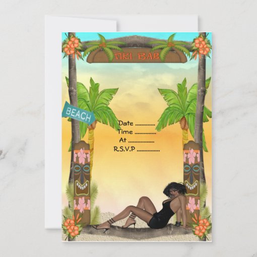 Tiki - Invitation | Zazzle