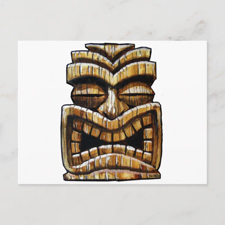 Tiki Man Postcard | Zazzle