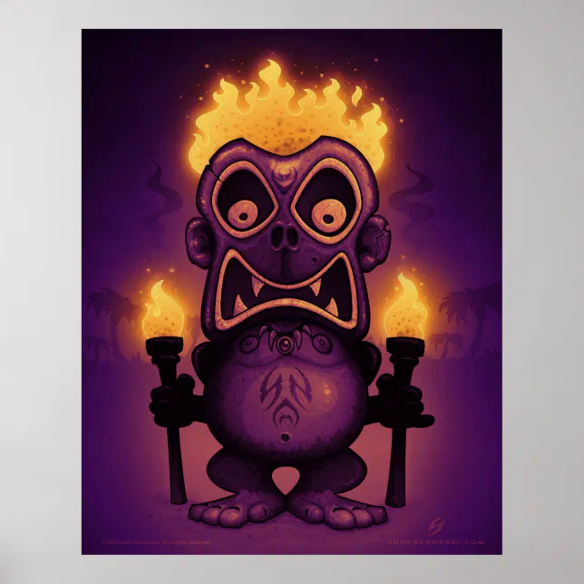 Tiki Munkee Poster | Zazzle